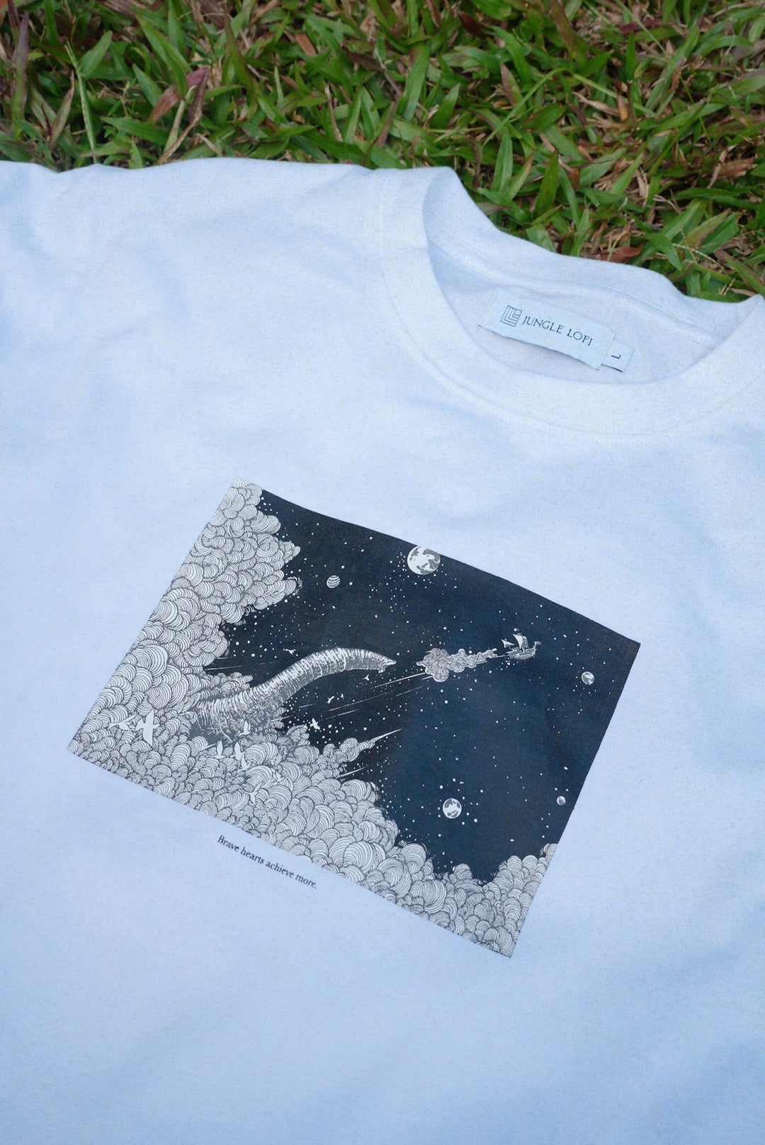 JL Dream Chaser T-Shirt - white – Jungle Lofi Limited