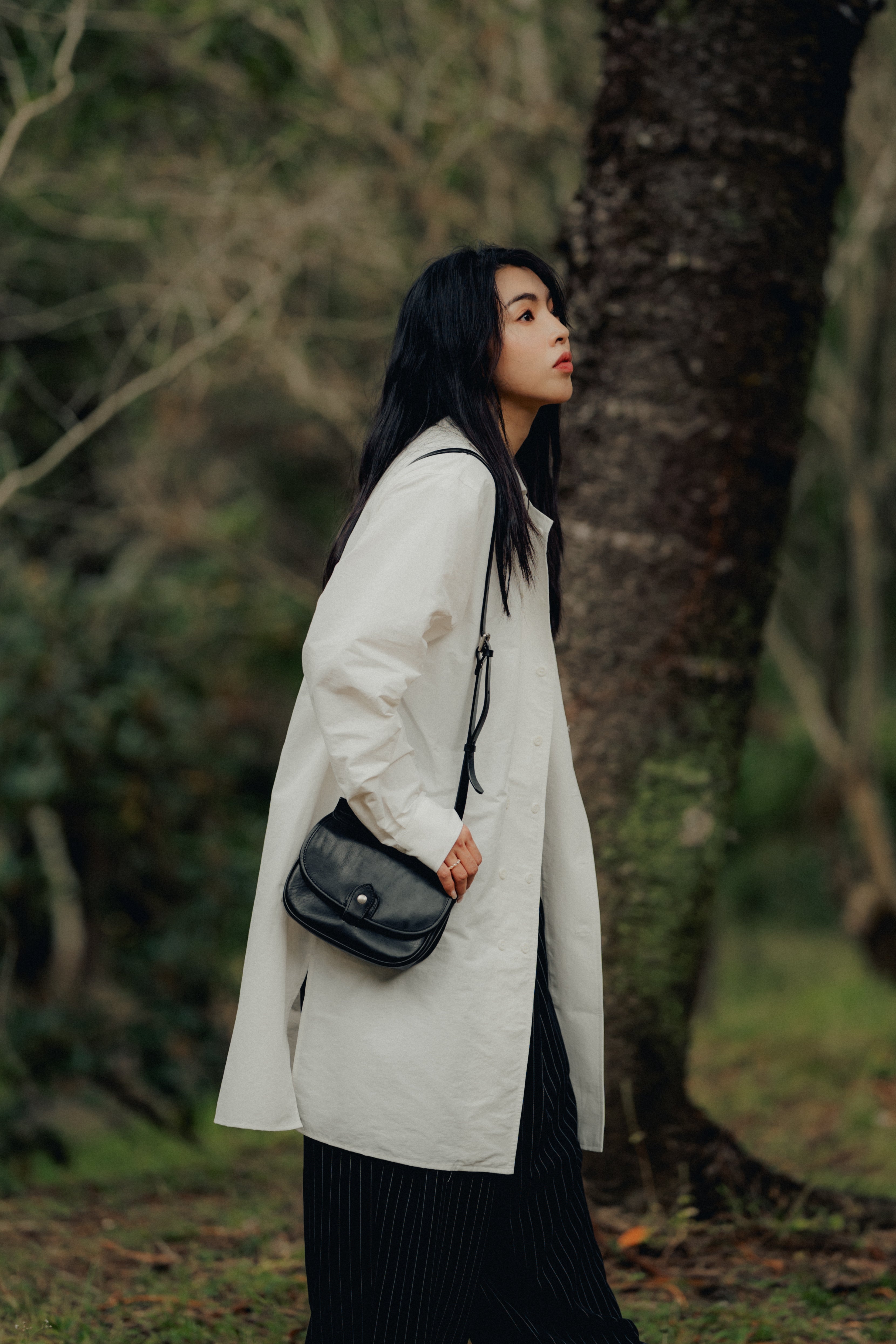 JL AW24 Vintage Label Long Shirt - White – Jungle Lofi Limited